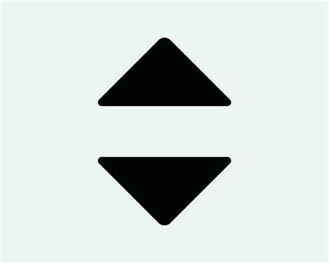 Up Down Arrow Black Icon Forward Backward Front Back Sign Above Below