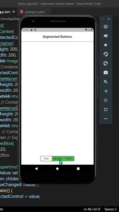 Segmented Buttons In Flutter Ios Style Flutter Shorts Youtube