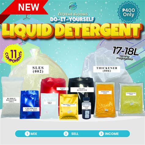 Extreme Diy Liquid Detergent 17 To 18liters Yield 10 Components Lazada Ph