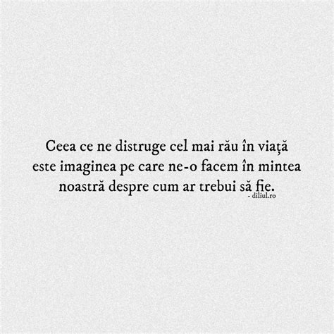 Ceea Ce Ne Distruge Cel Mai Rău în Viață Este Imaginea Pe Care Ne O