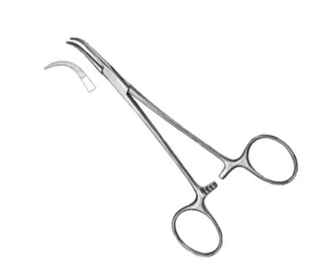 Pinça Mixter Para Enucleação Hr Instrumental Cirúrgico Oftalmológico
