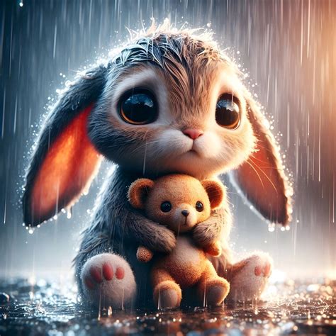 Ai产生的 兔子 雨 Pixabay上的免费图片