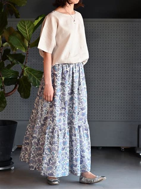 ティアードスカートの型紙