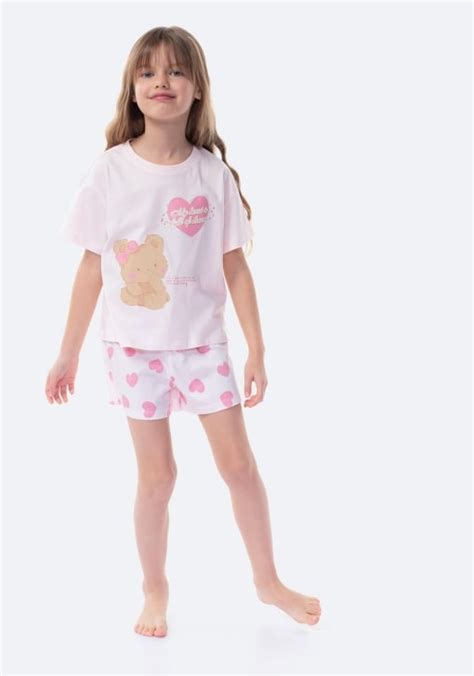 Pijama De Dos Piezas Corto De Niña Tex Ofertas Carrefour Online