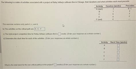 Solved This Exercise Contains Only Parts B C And D B The Chegg