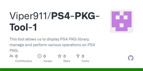 GitHub Viper911 PS4 PKG Tool 1 This Tool Allows Us To Display PS4 PKG Library Manage And