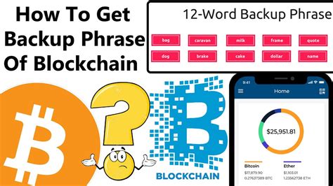 How To Get Backup Phrase Of Blockchain Make A Wallet Backup Youtube