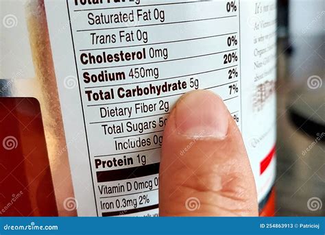 Captura De Pantalla De Cierre De Una Etiqueta Nutricional Con El Dedo