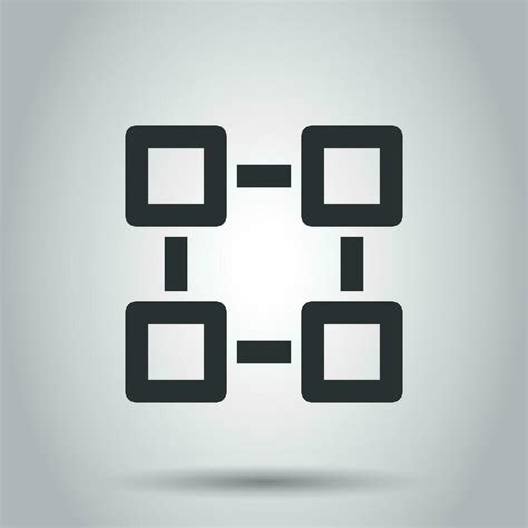 blockchain technology vector icon in flat style cryptography cube