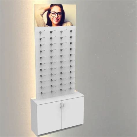 Wooden Wall Mounted Sunglass Display Unit For Optical Shop At ₹ 30000