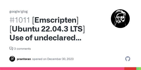 Emscripten Ubuntu 22043 Lts Use Of Undeclared Identifier Sys