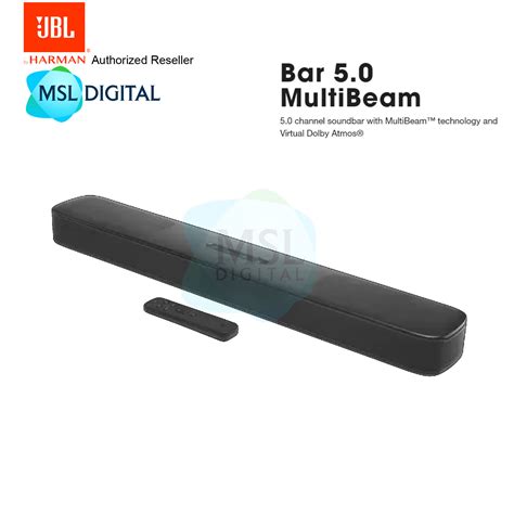 Jbl Bar Multibeam Channel Soundbar With Multibeam Technology And Virtual Dolby Atmos