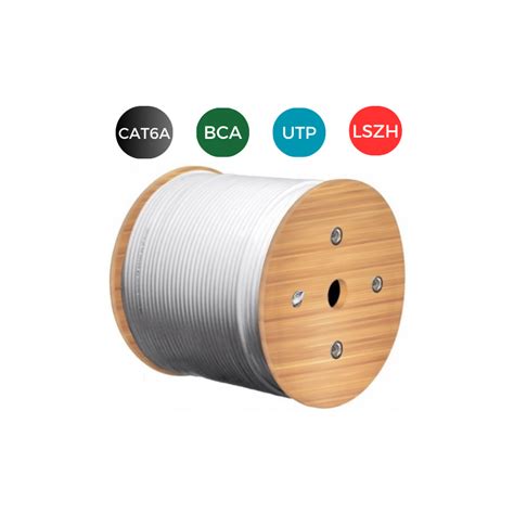 Comprar Cable Cat6a Utp Lszh Cpr Bca Rigido Bobina De 500 Metros