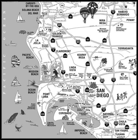 Map Of San Diego Tourist Attractions 60 Photos