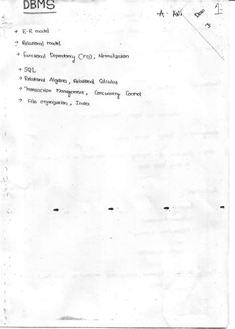 DBMS NOtes Database Systems Studocu