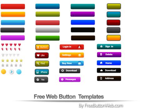Free Web Button Templates Psd Official Psds