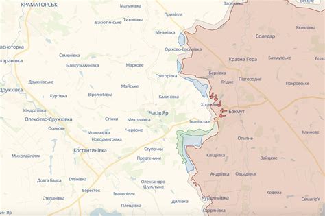 Карта бойових дій в Україні станом на 25 травня 2023 року Chas News