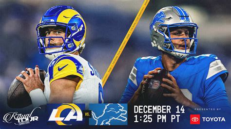 Know Before You Go Los Angeles Rams Vs Detroit Lions Week 15 Of The