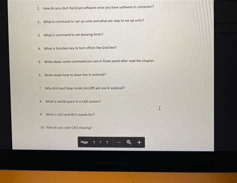 Solved How Do You Start AutoCad Software Once You Have Chegg