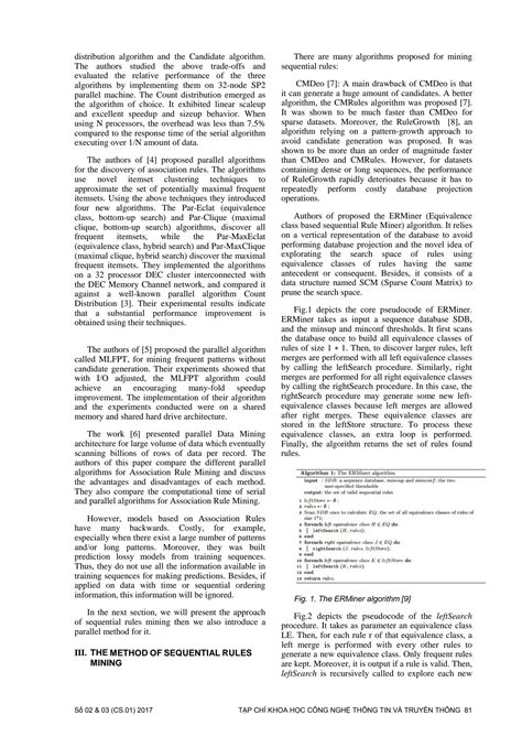 Solution Improving Performance Of Sequential Rule Mining With Parallel