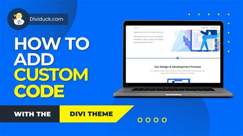 where to add custom code in the divi theme youtube