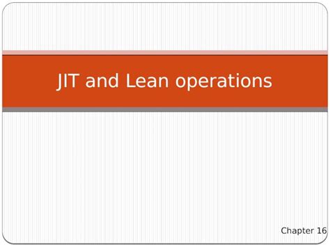 Pptx Lecture 14 Jit And Lean Operations Upload Dokumentips