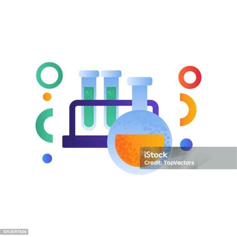 화학자 과학자 장비 교육 개념 학교는 흰색 바탕에 벡터 일러스트 레이 션 공급 개념과 주제에 대한 스톡 벡터 아트 및 기타 이미지 개념과 주제 개발 건강관리와 의술