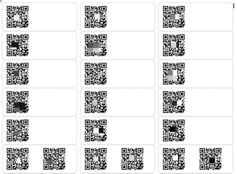 Qr Codes On A Label Template Label Templates Coding Templates