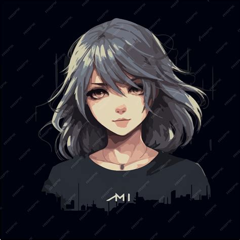 Premium Vector Cute Anime Girl Vector Illustration