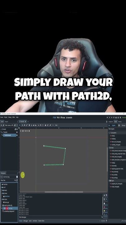 Godot For Noobs 24 Path2d And Pathfollow2d For Movement Programming Gamedevelopment Youtube