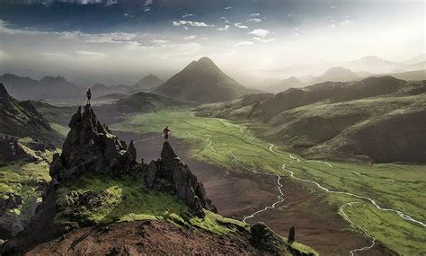Tiny Humans Lost In The Majesty Of Nature