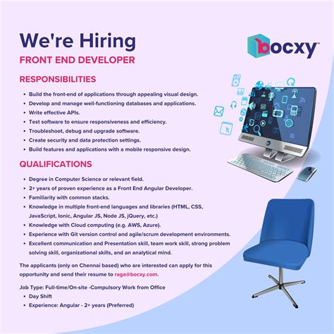 Bocxyofficial On Linkedin Hiring Angulardeveloper Frontenddeveloper