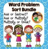 Add Or Subtract Differentiated Word Problem Sorts TpT