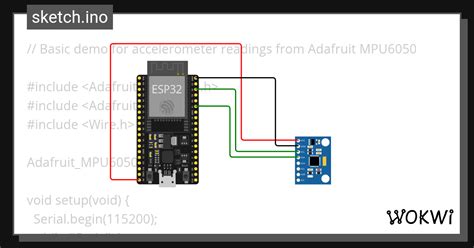 Mpu6050 Wokwi Esp32 Stm32 Arduino Simulator