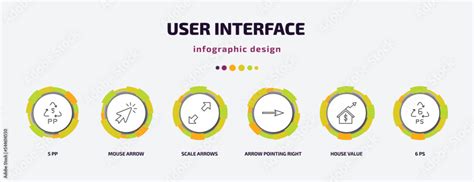 User Interface Infographic Template With Icons And 6 Step Or Option