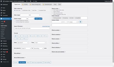 how to export woocommerce orders in csv or xml format