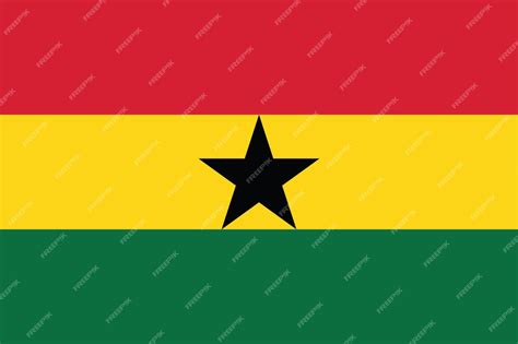 Premium Vector Ghana Flag Official Colors And Proportion Digital
