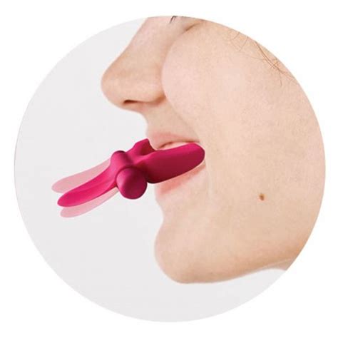 Tongue Me Extreme Silicone Tongue Vibe With Mouth Guard Pink Sex Toys At Adult Empire