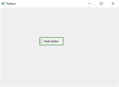 Pyqt5 为单选按钮设置边框 码农参考
