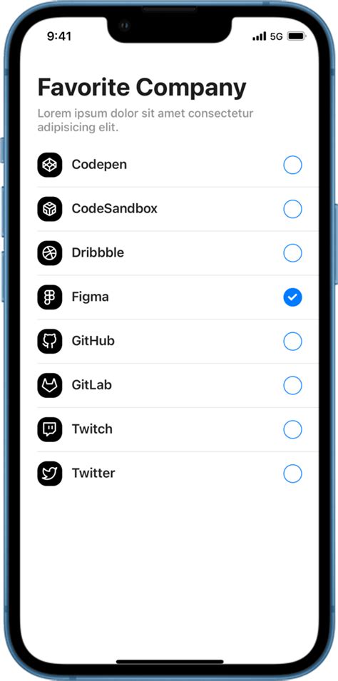 Radio Groups React Native Components Withframe