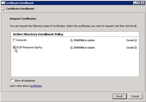 Настройка Ocsp Online Responder