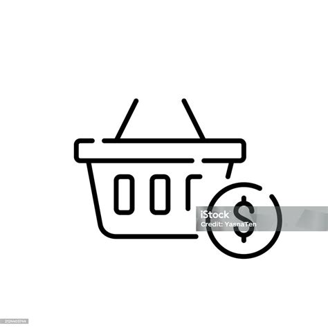 쇼핑 카트 및 달러 기호 구매자를 위한 경제성과 편리함 예산 친화적인 가격 벡터 아이콘 가방에 대한 스톡 벡터 아트 및 기타 이미지 Istock