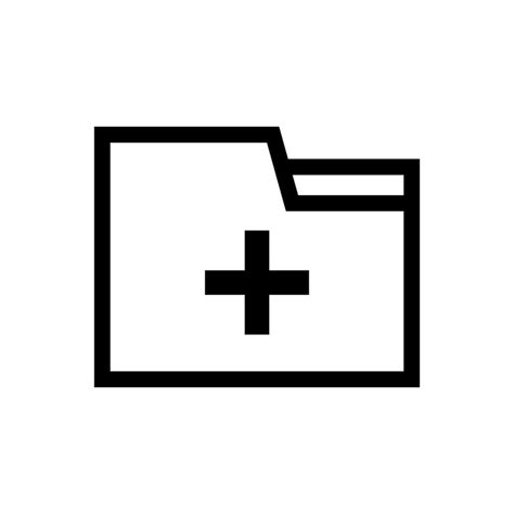 Add Folder Icon New Folder Vector Vector Art At Vecteezy