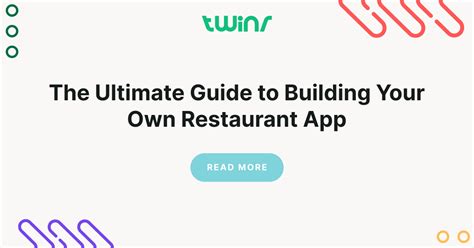 How To Build Your Own Restaurant App The Ultimate Guide