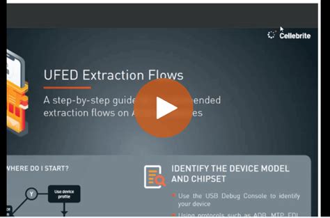 Ufed The Extraction Flow Feature That Suggests Where To Start With A Device Cellebrite