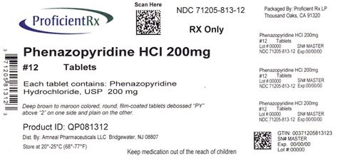 Phenazopyridine Hydrochloride Tablets Usp Rx Only