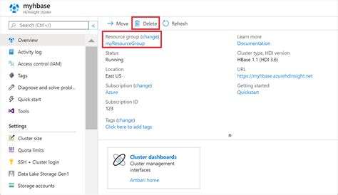 Quickstart Create Apache Hbase Cluster Using Template Azure