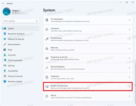 Windows 11 Has Got A New System Components Page In Settings