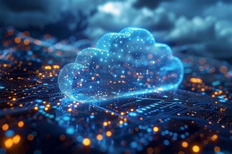 Cloud Storage On The Digital Technology Using Ai Cloud Security And Data Upload Premium Ai